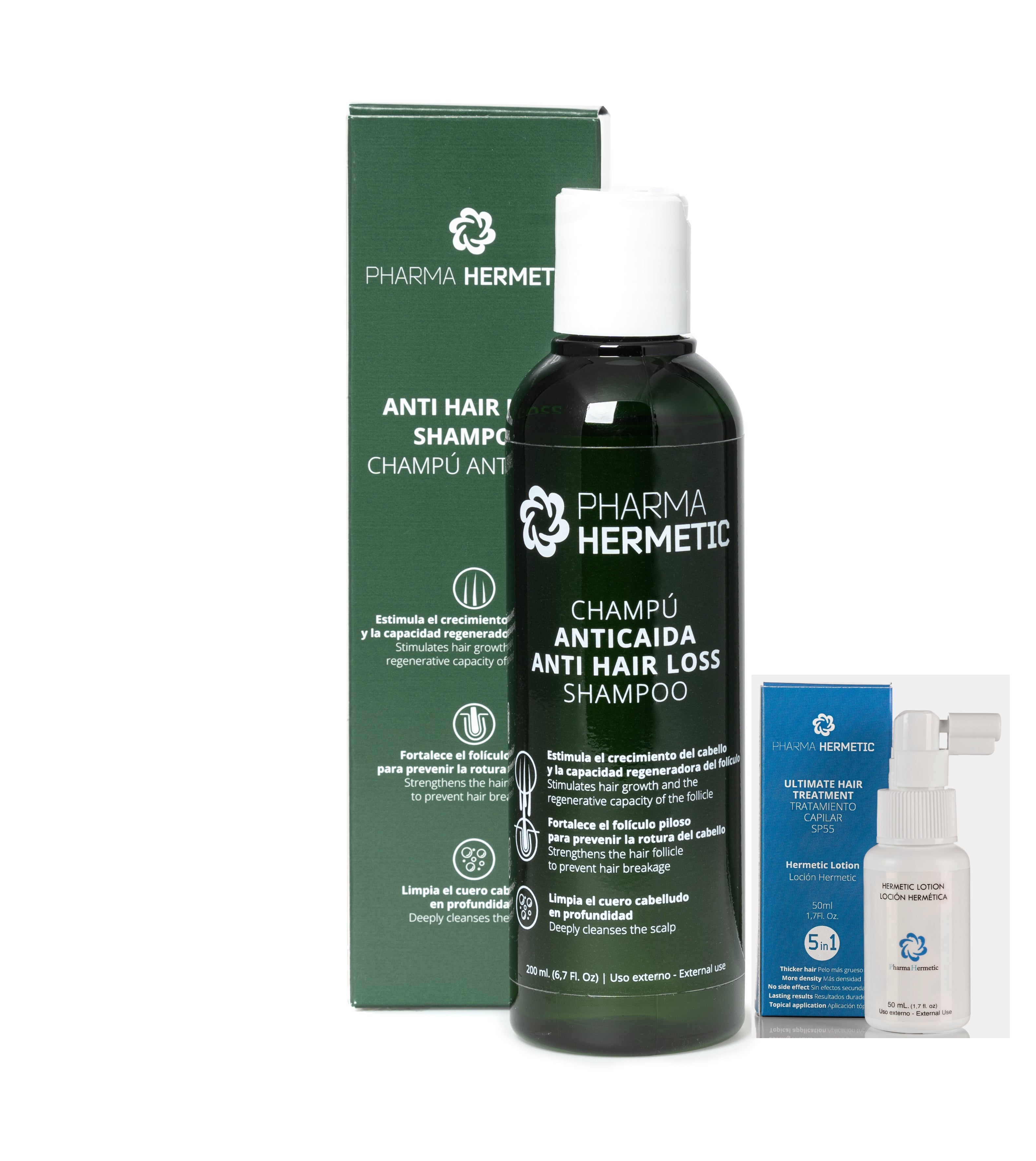 Pharma Hermetic Anti Hair Loss Shampoo + Lotion – Pharma Hermetic US